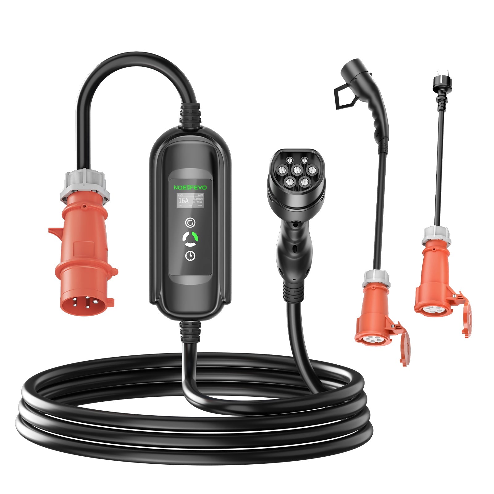 11KW EV-ladestation, 16A 3 fase type 2 mobil oplader til elbiler, CEE ...