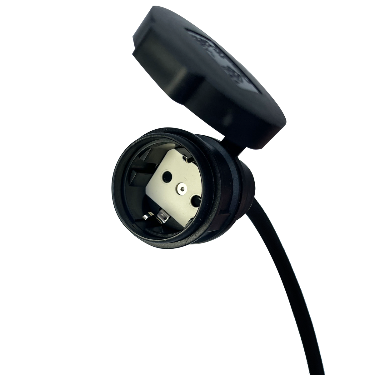 Type 2 til Schuko adapter, 16A 1-faset type 2 ladestik til europæisk h ...